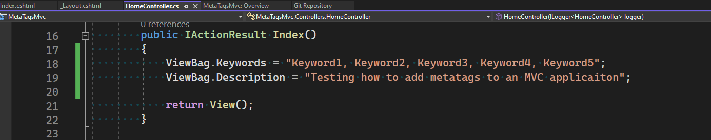 How To Add Metatags on .cshtml Pages in MVC – Bekenty J. Baptiste